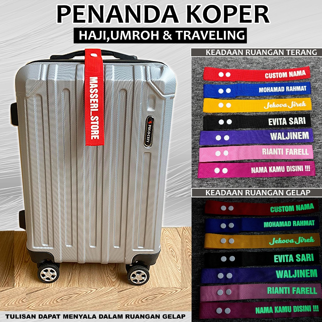 GANTUNGAN Masseri - umrah Hajj Bag Name Marker Hanger / Luggage ...
