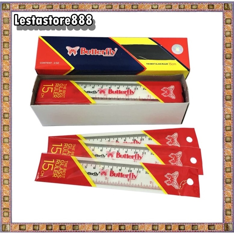 (1pcs) Plastic Butterfly Ruler/Ruler/Ruler 15 cm A012 | Shopee Malaysia