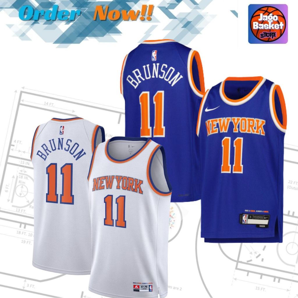 Jalen Brunson New York Knicks NBA Basketball Jersey | Shopee Malaysia