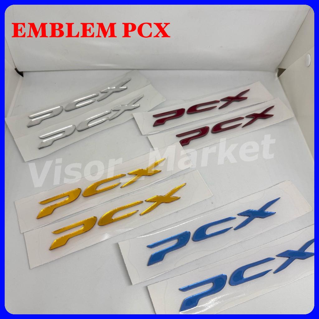 Emblem PCX 150 160 Sticker Embossed 3D Acrylic 2PCS Left Right ...