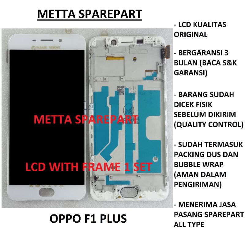 Original OEM LCD Touchscreen Oppo F1 Plus (With Frame) | Shopee Malaysia