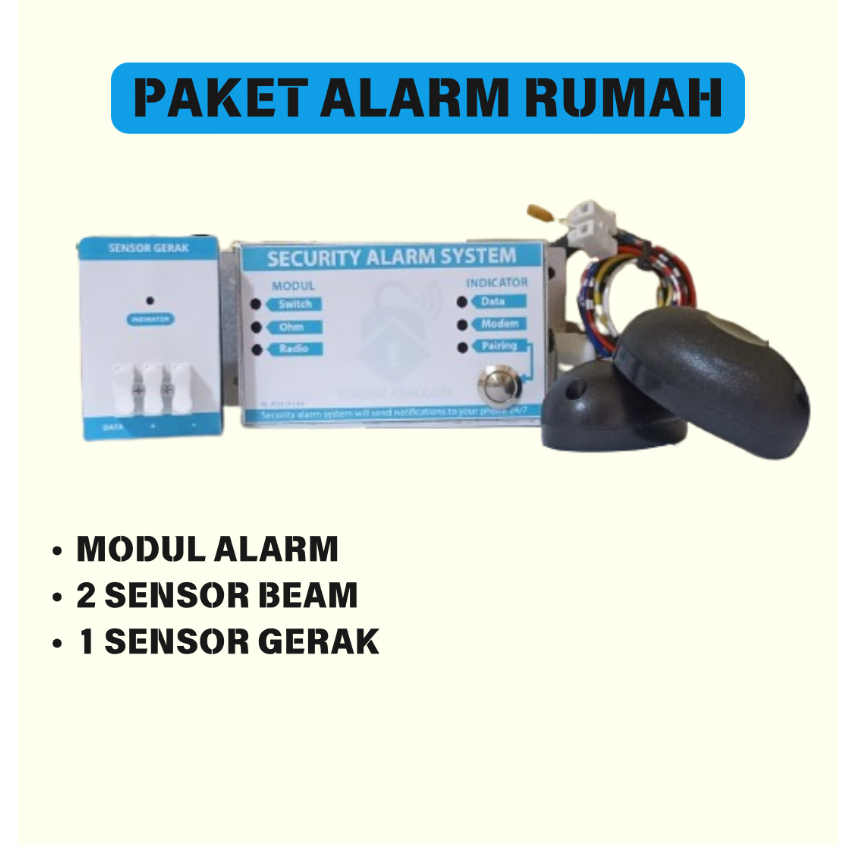 Premium] Complete Package Of Home Safety Alarms 2 BEAM Sensors And 1 ...
