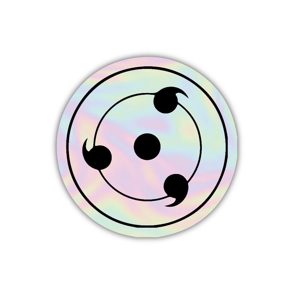 MATA Z213 naruto anime sharingan Eye sticker, Unit hologram sticker ...