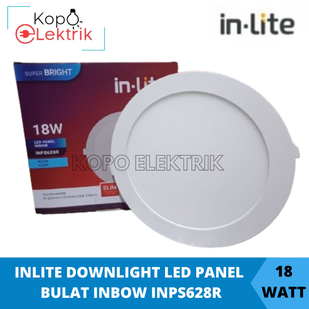 (1 Year Warranty) INLITE Downlight Led Panel 18w Round INPS628R ...