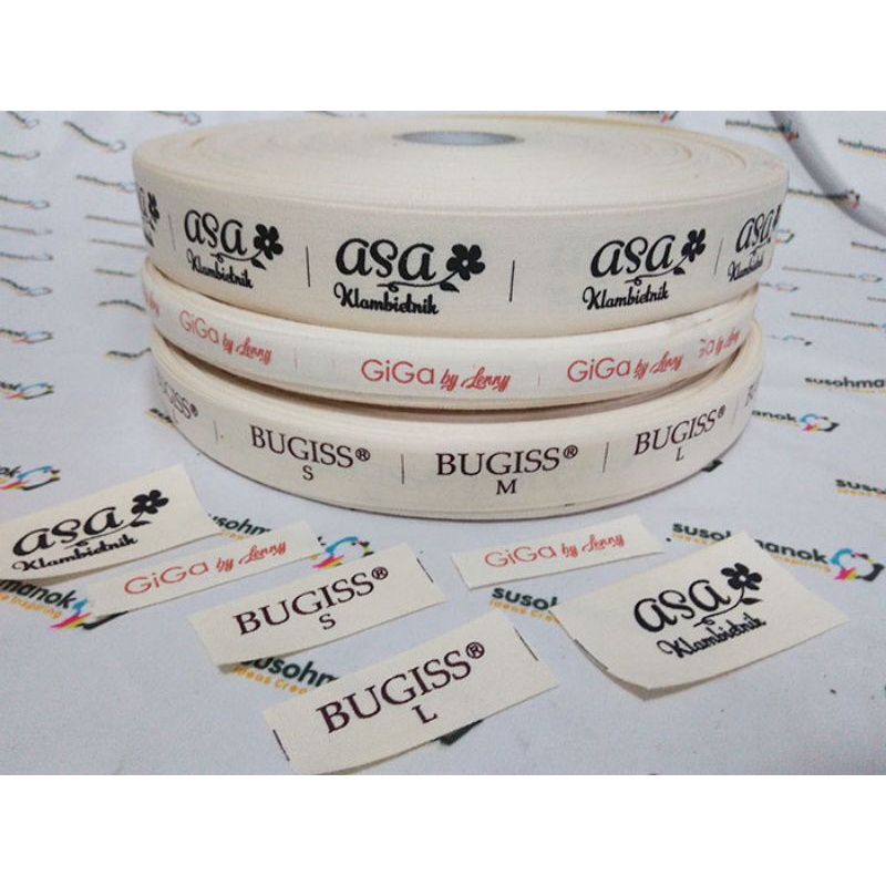 KATUN Clothes Labels/Hijab Labels/Cotton Labels | Shopee Malaysia