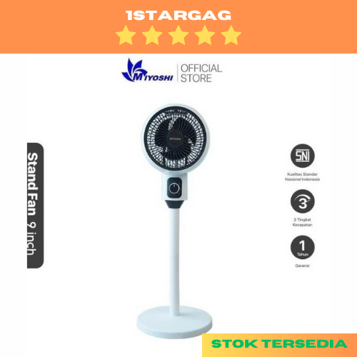 Miyoshi 9 inch Rotation Fan/ Minimalist Fan / Standing Fan 180 degrees ...