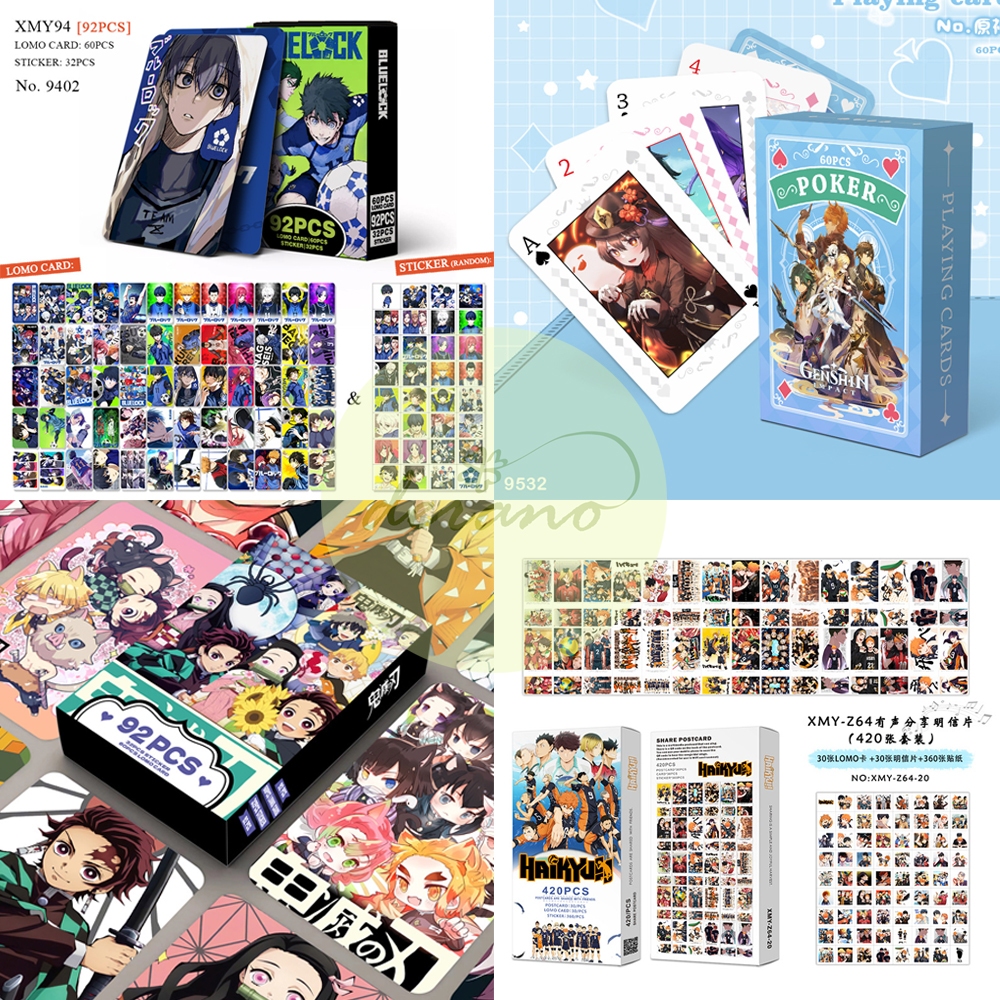 92/30pcs Lomo Card Photo Collection Card Anime Blue Lock Genshin Impact ...