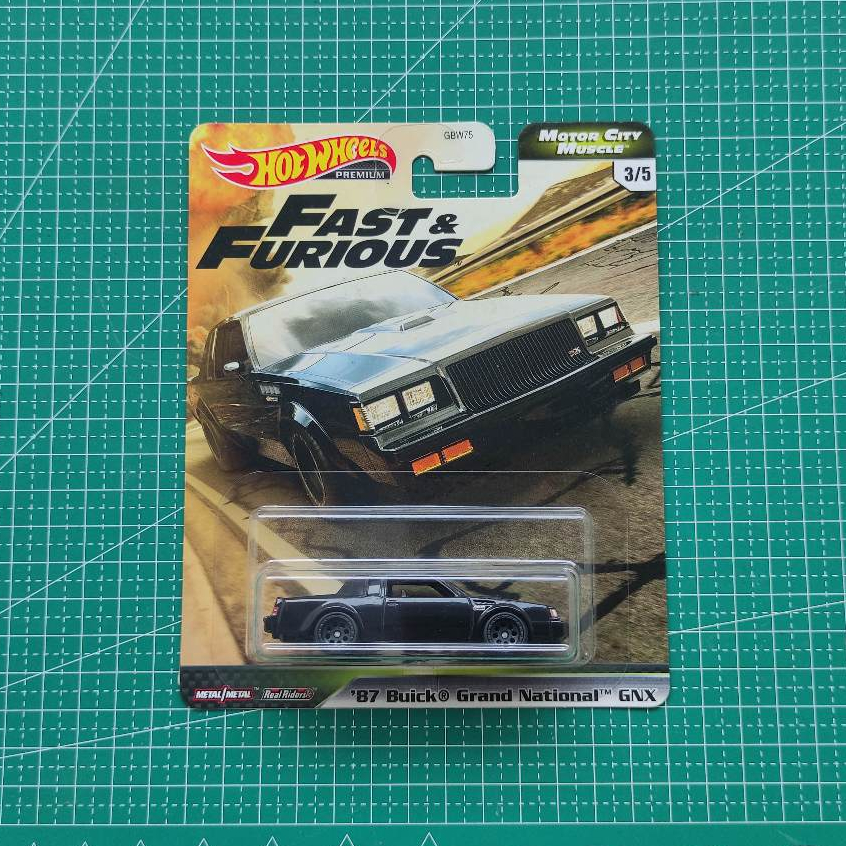 Hotwheels 87 Buick Grand National GNX Motor City Muscle Fast Furious ...