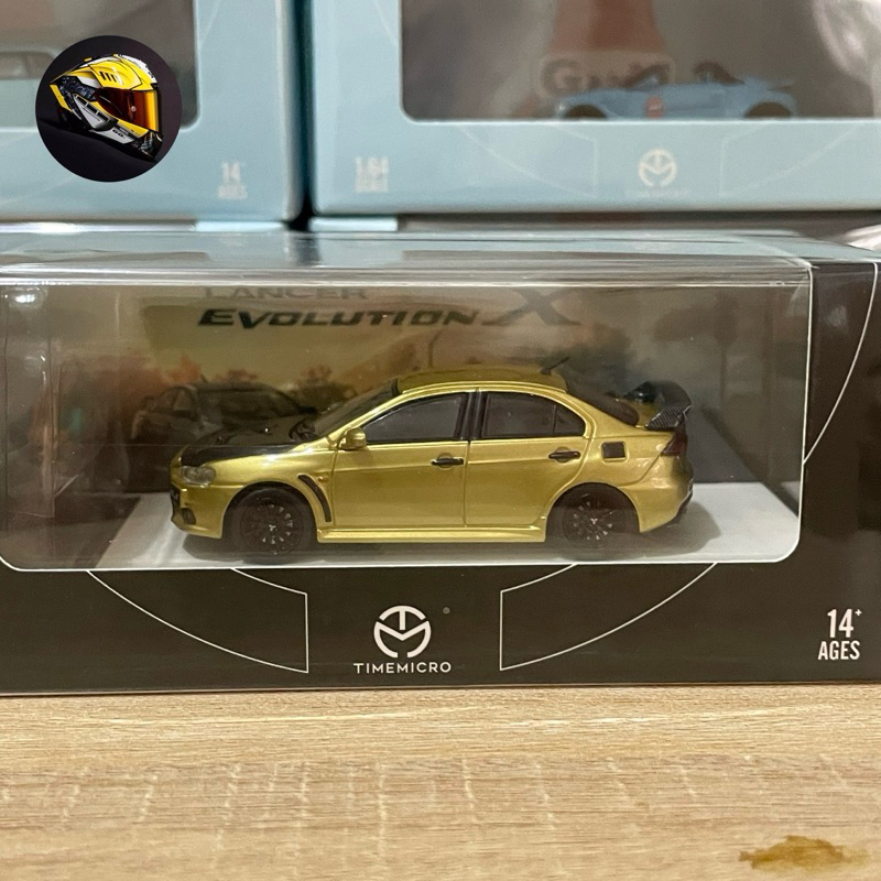 Time micro diecast mini scale lancer evo X with figure 1/64 scale ...