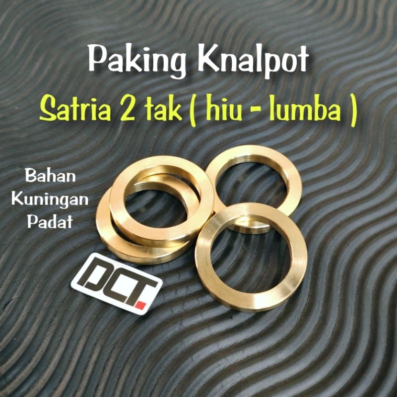 Satria 2 stroke exhaust gasket for Satria Hiu Satria Lumba solid brass ...