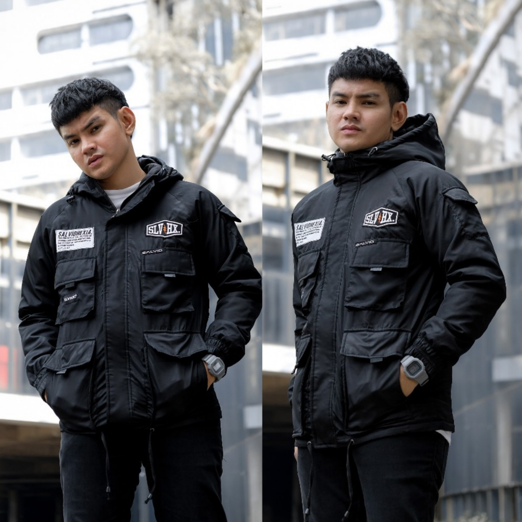 Original Distro Thick Waterproof Parachute Men's Parka Jacket | Shopee ...