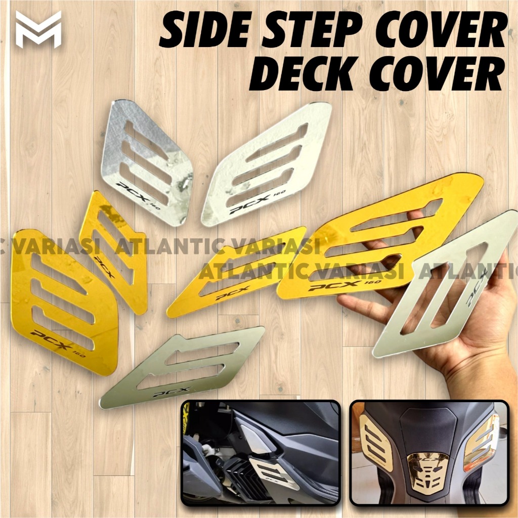 New GARNISH Front Footrest SIDE Protector HONDA PCX 160/SIDE STEP COVER ...
