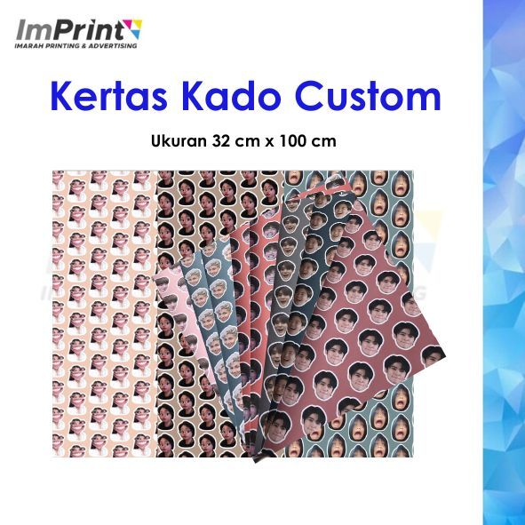 MINIMAL Custom Face AYANG Gift Paper/Custom Viral Gift Paper Drawing ...