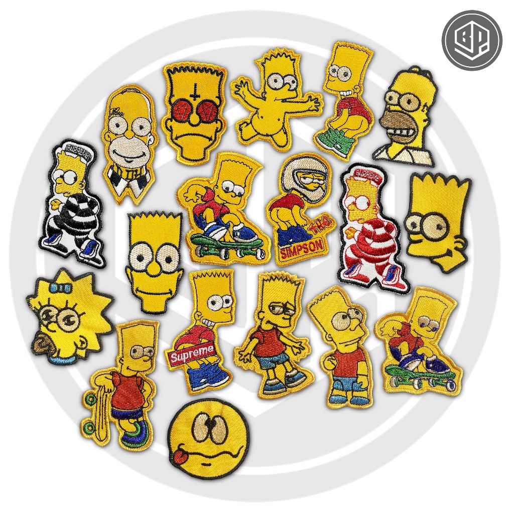 The Simpson Character Emblem Sewing Embroidery Patch | Shopee Malaysia