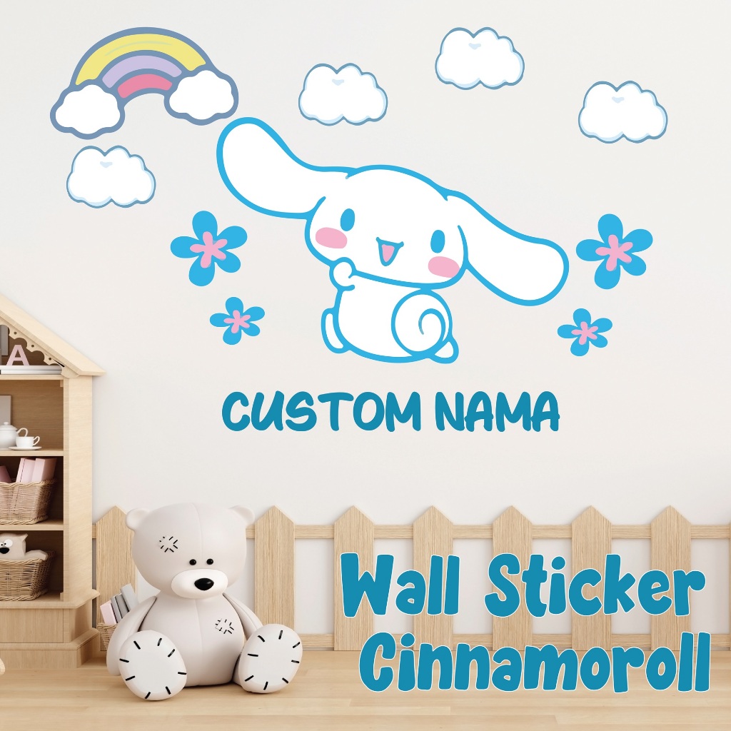 Kamilacreative - Custom Cinnamoroll Name Wall Stickers Children's Room ...