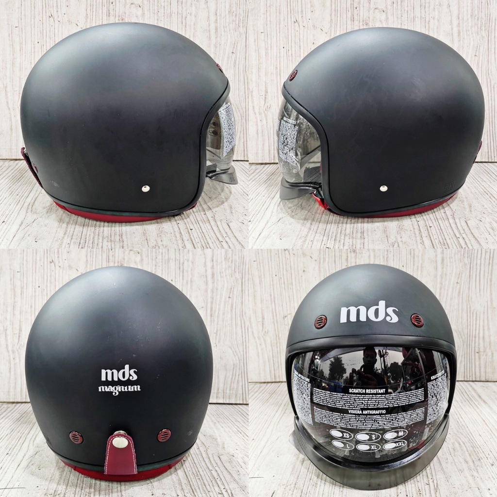 Mds MAGNUM SOLID BLACK DOFF / MDS RETRO / MDS CLASSIC / MDS BOGO ...