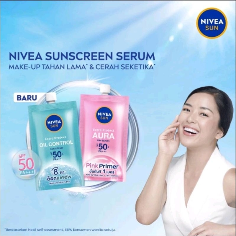 Nivea Sunscreen Extra Protect Sun Serum SPF50 PA+++ || Sunscreen Nivea ...