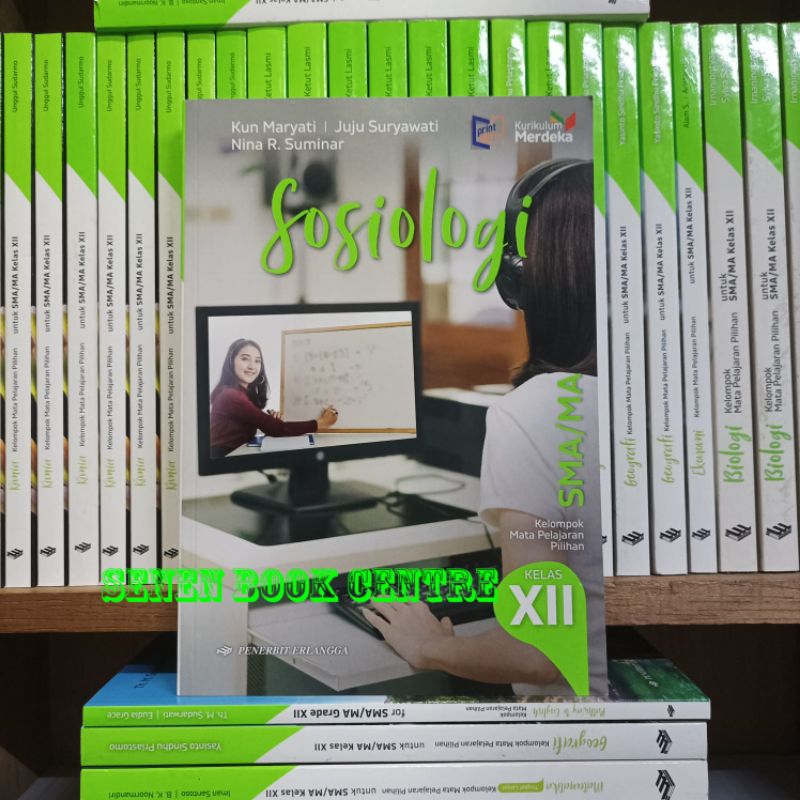 Sociology Book Class 3/XII/12 High School Erlangga Merdeka Curriculum ...