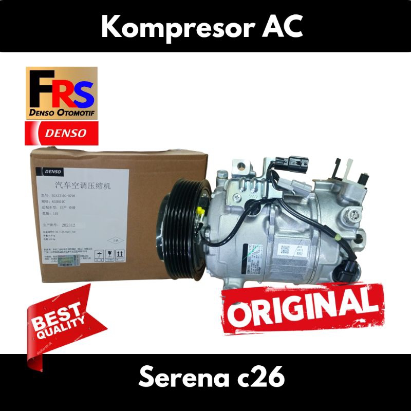 Compressor AC ALL NEW SERENA C26 COMPRESSOR AC ALL NEW SERENA C26 DENSO ...