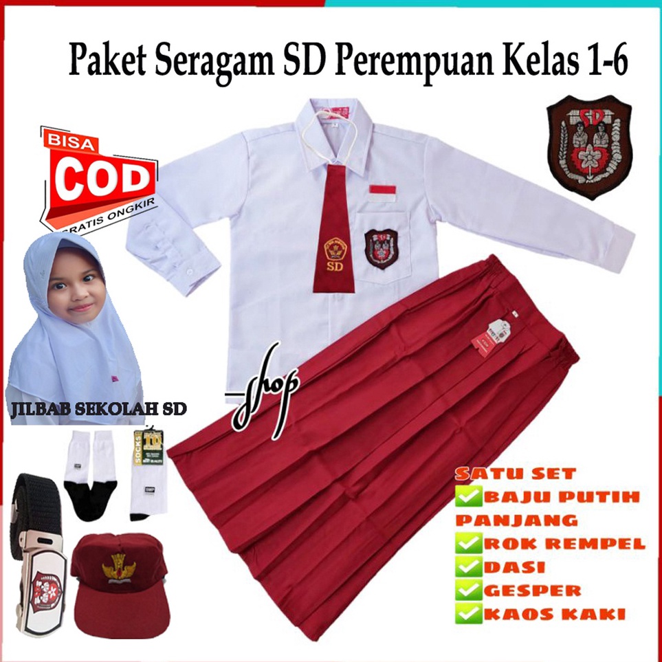 MERAH PUTIH Code A83E Complete Package Red And White Elementary School ...