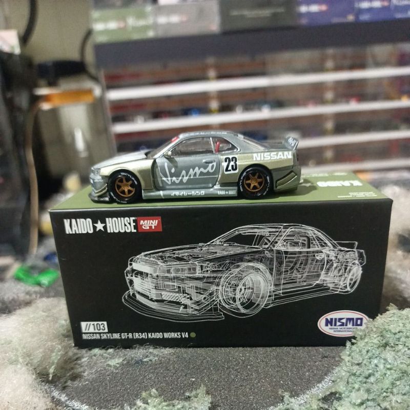 Mini GT (CHASE) Kaido House Nissan Skyline GT-R (R34) Kaido Works V4 ...