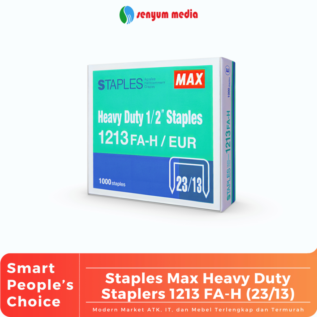 Staples Max Heavy Duty Staplers 1213 FA-H (23/13) (1 Pack of 1000 ...