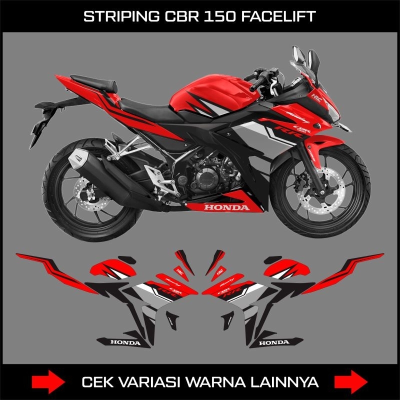 Sticker Striping Honda Cbr150r Facelift/K45g/K45n/Sticker Decal ...