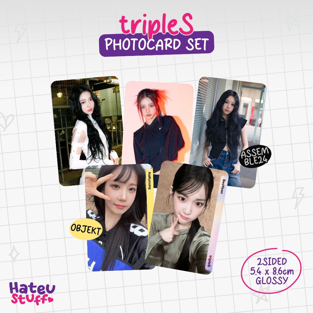 [16-24pcs] Triples Unofficial Photocard ASSEMBLE24 Concept, Selca ...