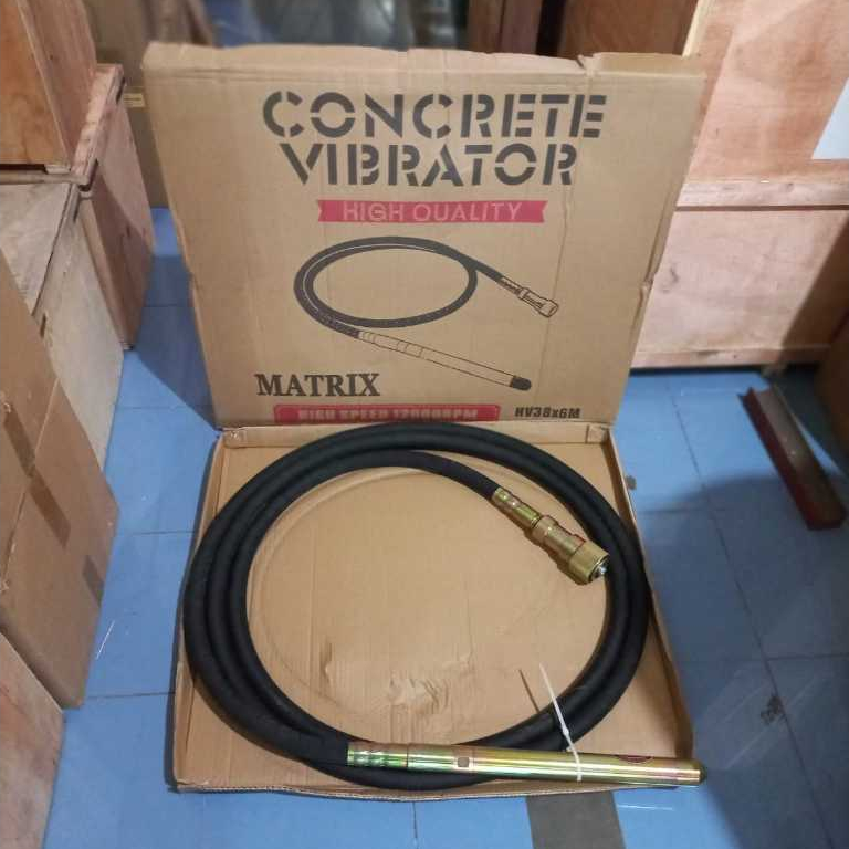 MESIN 6m Concrete Vibrator Hose 6m x 38mm Vibrator Machine Hose 6 meter ...
