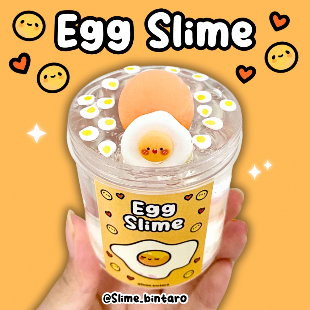 Diy CLAY EGG SLIME BY SLIME BINTARO SLIME CLAY SLIME DIY SLIME PREMIUM ...