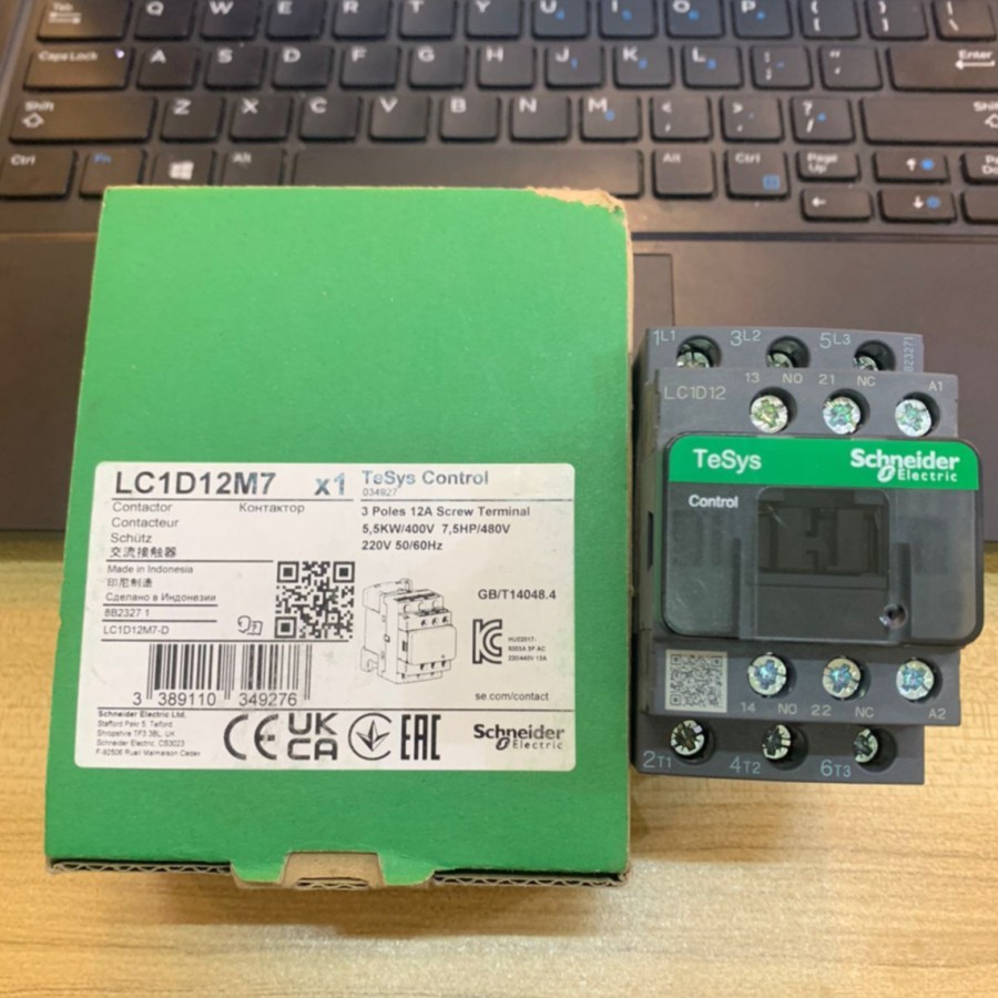 Schneider Contactor LC1D12M7 Contactor Schneider LC1D12 M7 | Shopee ...
