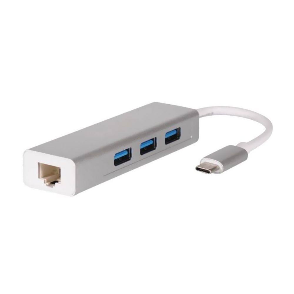 Usb C HUB 4-in-1 Type C Adapter HUB with Ethernet Port (10/100/1000 ...