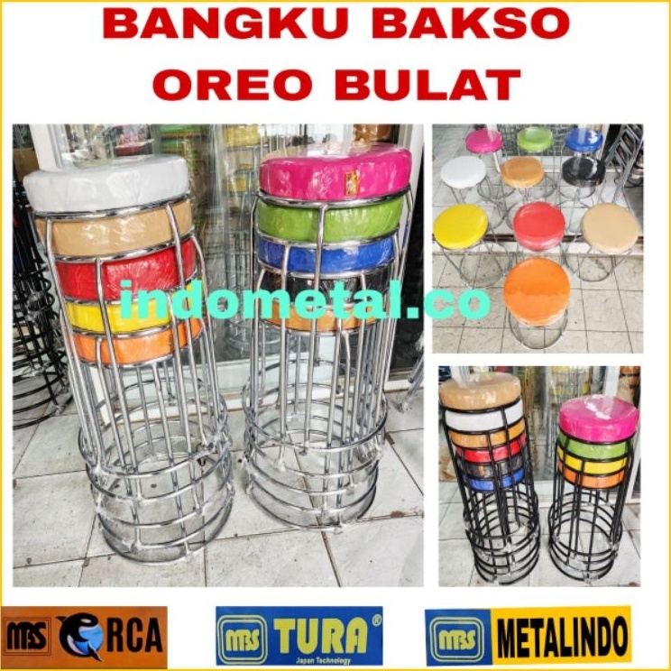 Oreo MBS Meatball Bench Round Korean Bench CAFE Bench BAR Stool ...