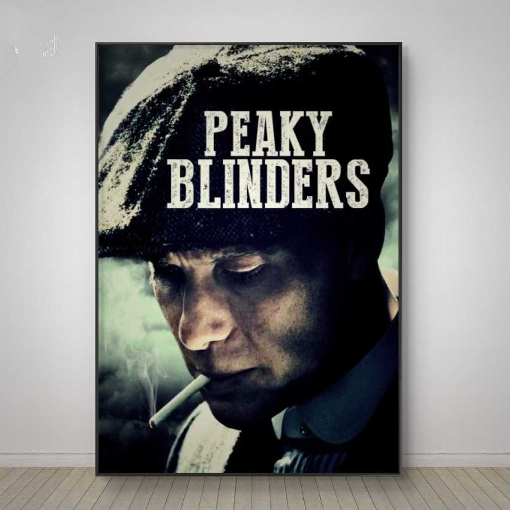 HIASAN DINDING KAYU Peaky Blinders Premium Wood Frame Block Poster For ...