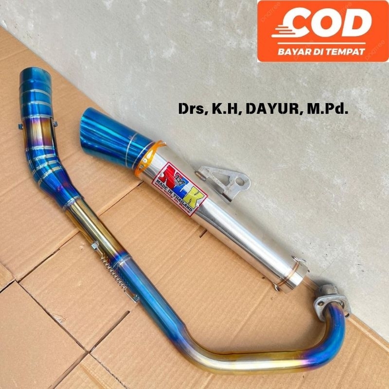(Jut) Nlk Blue tip open pipe open specs canister+Big elbow Conical open ...