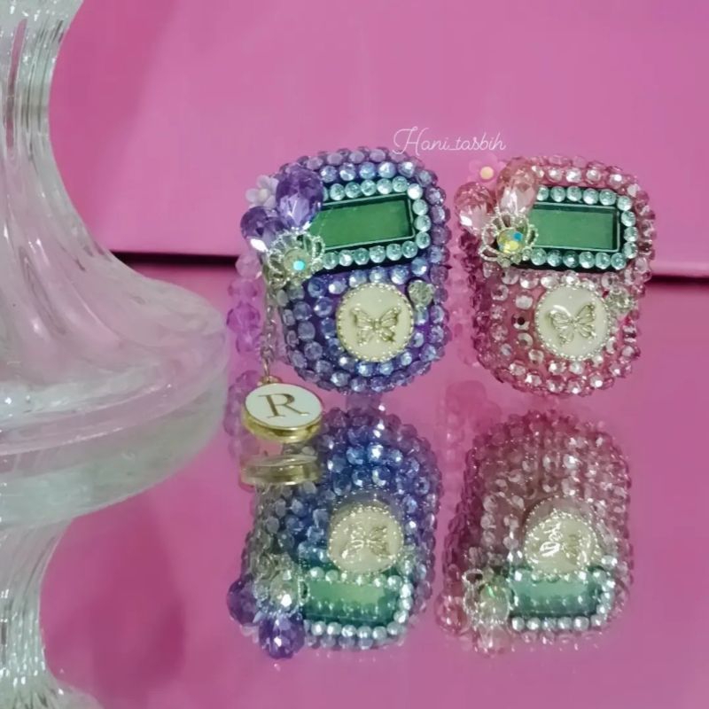 Hani swarovski digital tasbih non led azhura beautiful digital tasbih daily for gift umrah ...