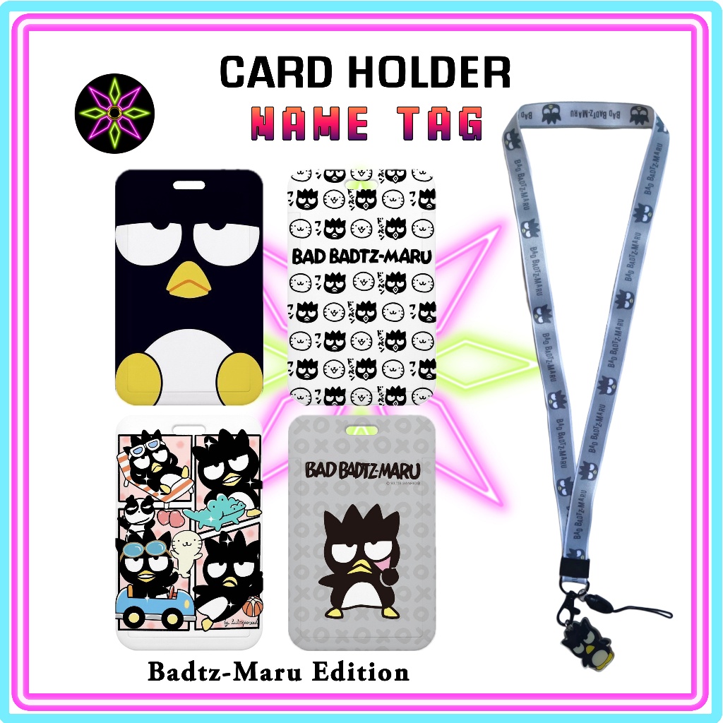 Hikari Print ID Card Holder+Lanyard Badtz-Maru Edition Nametag With ...