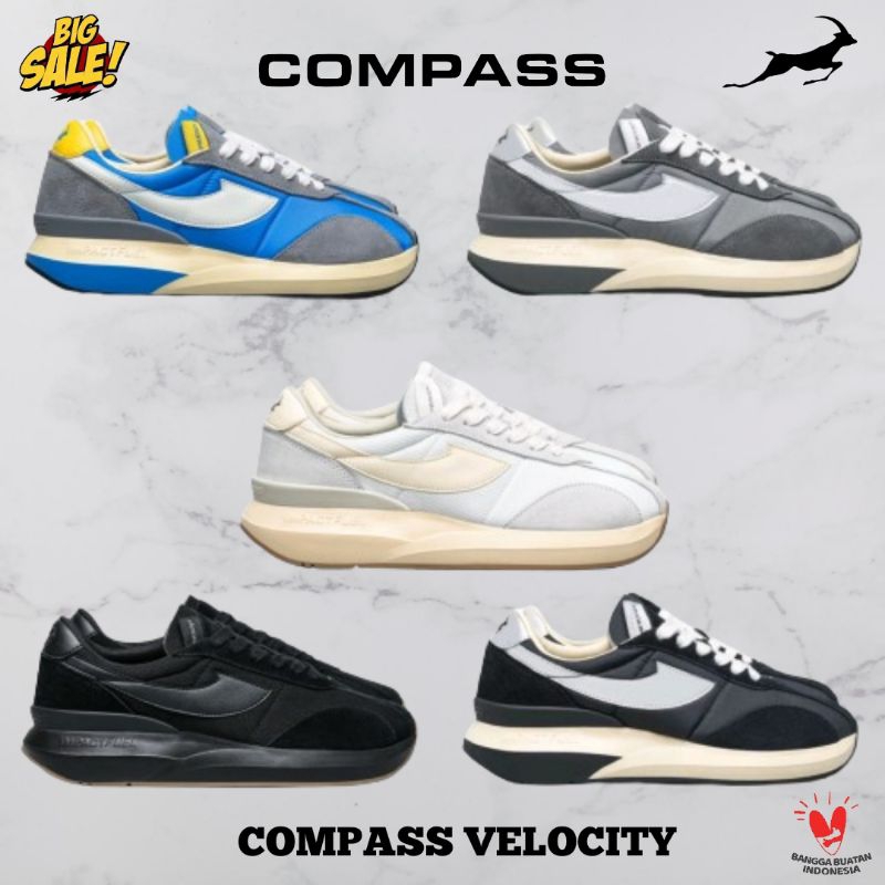 Compass RETROGRADE VELOCITY SILVER SERIES BLACK / NAVY / GRAY | Shopee ...