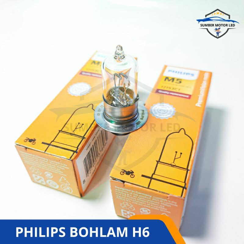 Philips Halogen Headlight Bulb M5 35/35watt 12153C1 Matic Moped Motorcycle Light Bulb | Shopee ...