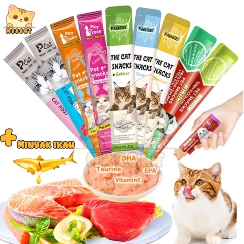 3 pcs creamy treats cat snacks 16 grams | Shopee Malaysia