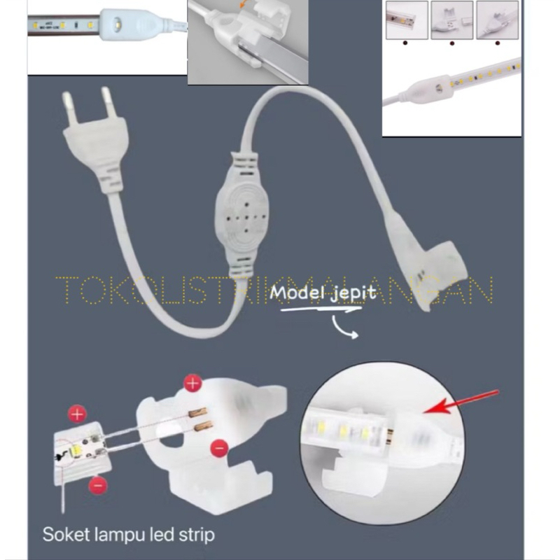 CLIP MODEL LED STRIP LIGHT ADAPTER SOCKET/LED STRIP LIGHT ADAPTER ...