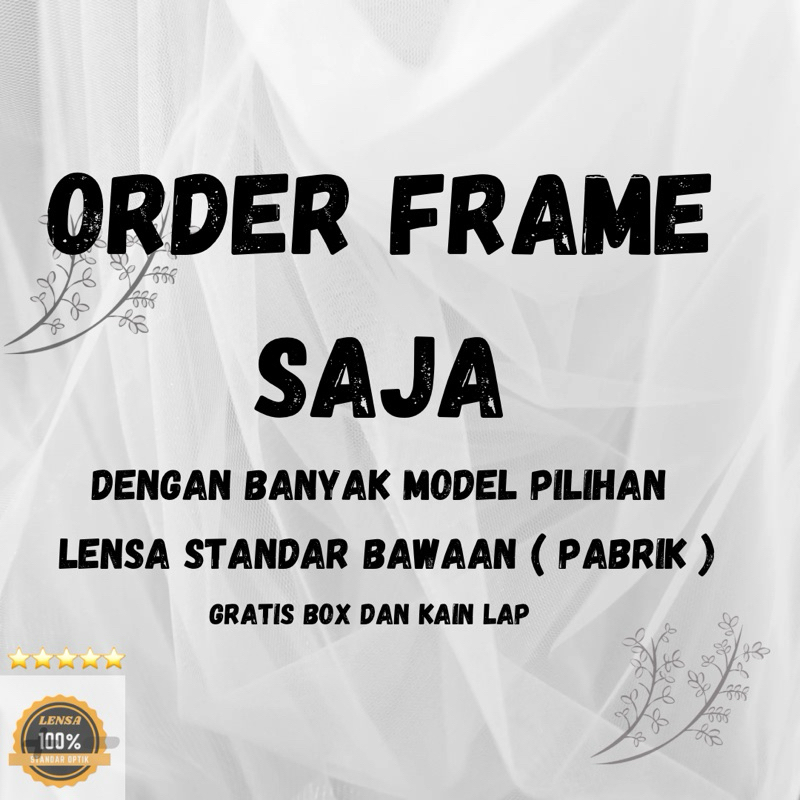 Order Special Product Frames Only Factory Default Standard Lenses ...