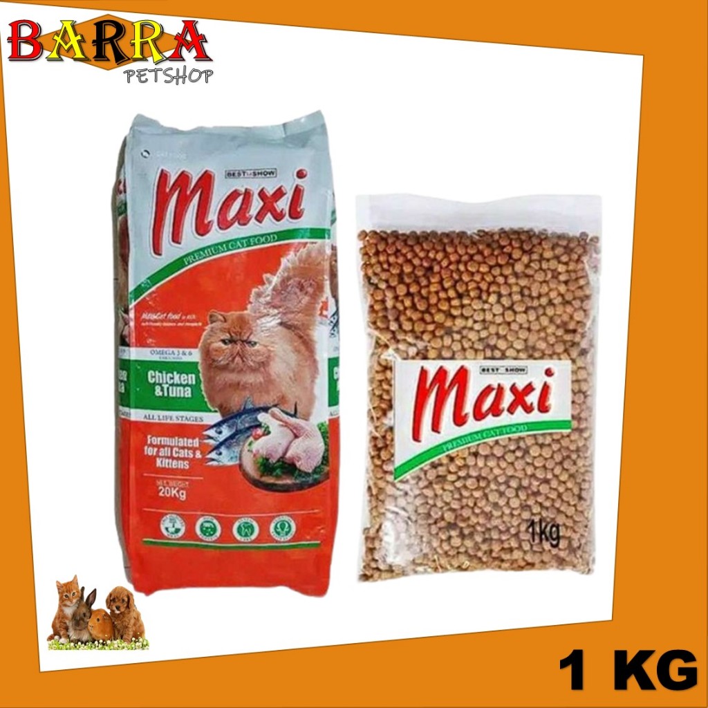 Maxi Cat Food Chicken Tuna Repack 1kg - BarraPetshop | Shopee Malaysia