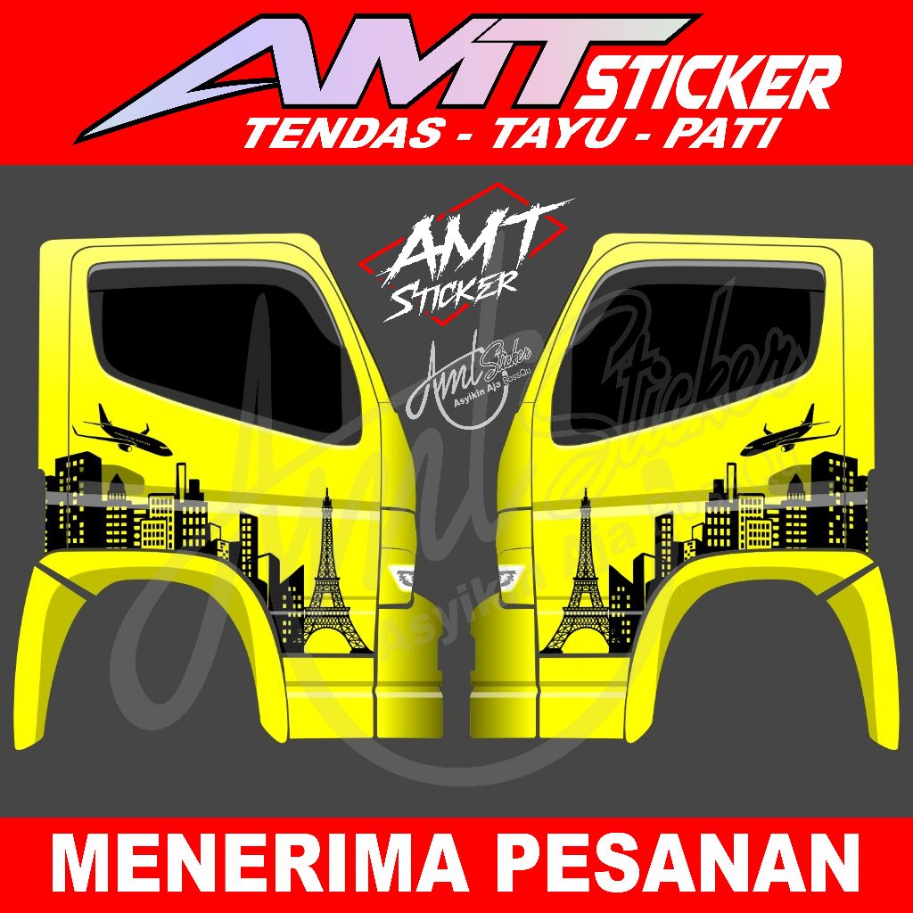 Truck Side Door Cutting Sticker/Pick Up - Paris City - Can Request ...