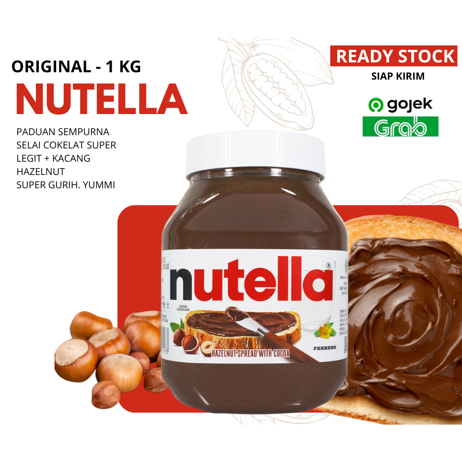 Nutella Hazelnut Spread 680 gram ORIGINAL BPOM HALAL | Shopee Malaysia