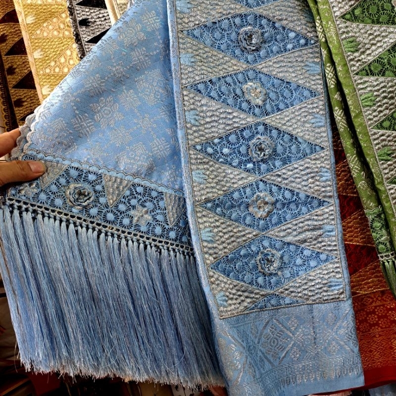 Palembang songket Material premium Embroidery/full Embroidery/Embroidery songket | Shopee Malaysia