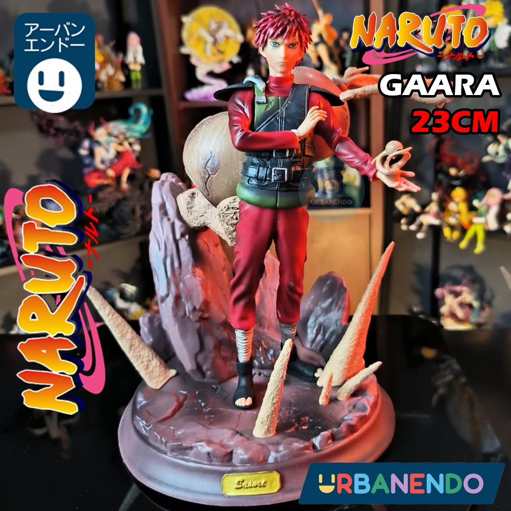 Naruto Gaara Action Figure 23cm Statue 3 hands Original Room Display ...