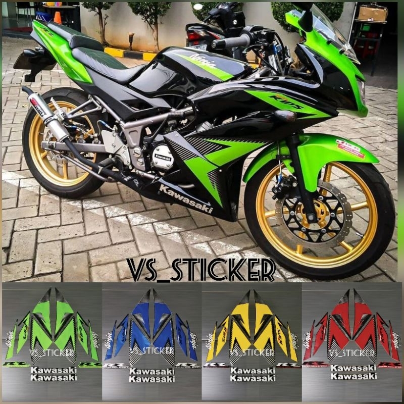 HIJAU MERAH HITAM Striping LIST STANDARD KAWASAKI NINJA RR 2014 ...