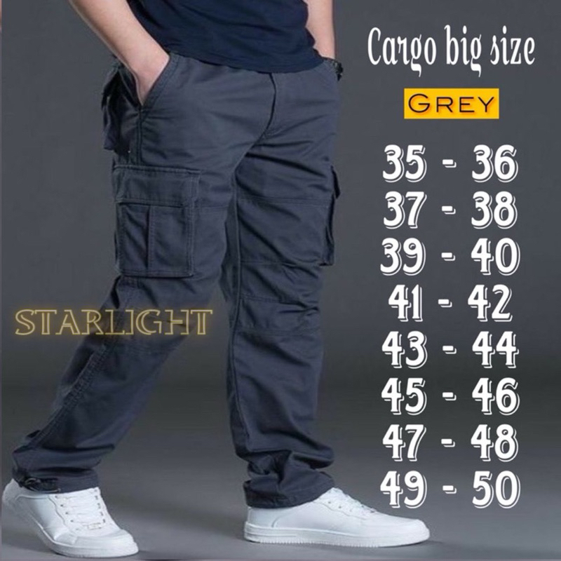 Starlight - big size 36-50 cargo TROUSERS/men's big size cargo pants ...
