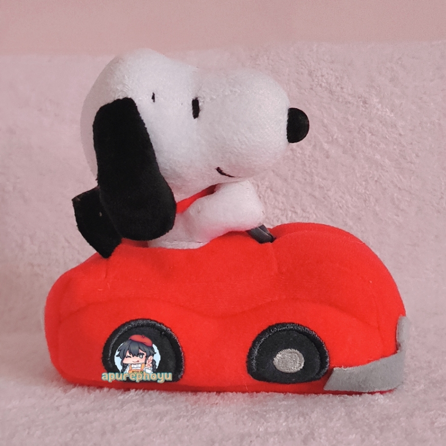 Snoopy Riding Red Car Peanuts Club Doll Universal Studios Japan Mini ...
